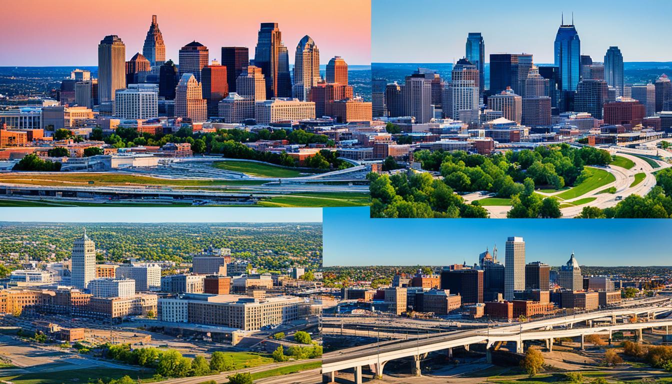 Kansas City Size Comparison: Kansas vs Missouri – Points of Interest in ...